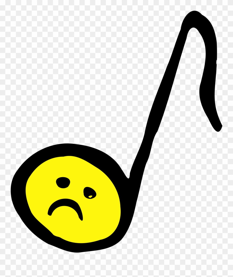 Note Clipart Positive Note - Music Note With Smiley Face - Png Download ...