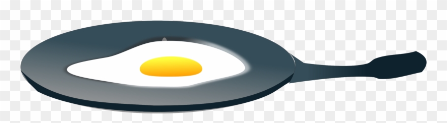 Fried Egg Frying Pan Food - Frying Pan With An Egg Art Clipart (#128191 ...