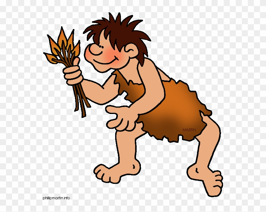Human Clip Art - Did Stone Age People Make Fire - Png Download ...