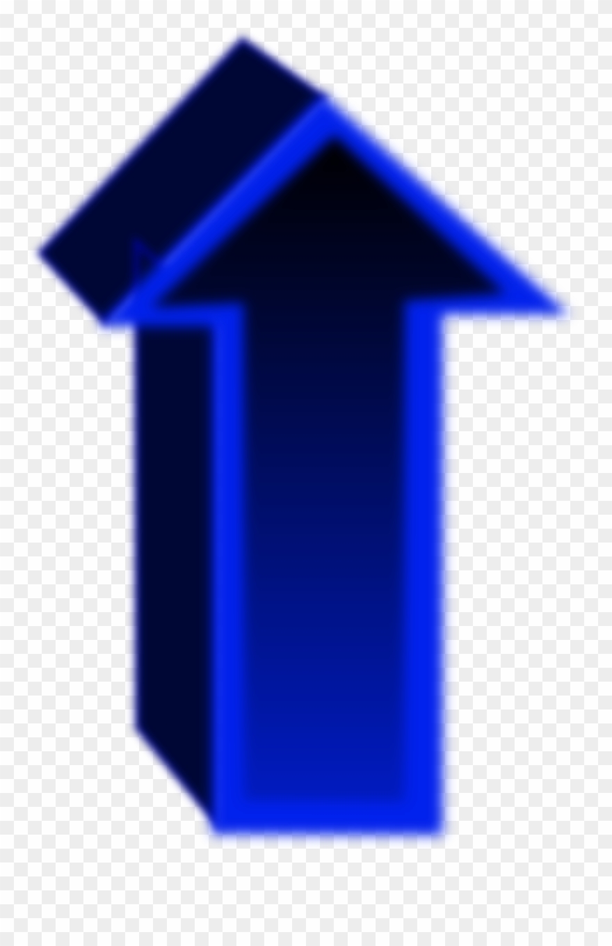 Up Arrow Direction Blue Symbol Transparent Image - Vector Graphics ...