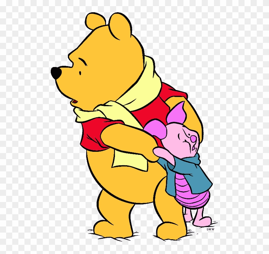 Piglet And Pooh Scared Clipart Piglet Winnie The Pooh - Cartoon - Png ...