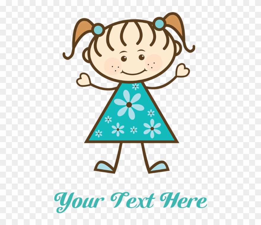 Download Teal Stick Figure Girl Teddy Bear - Love My Grandma Tile ...