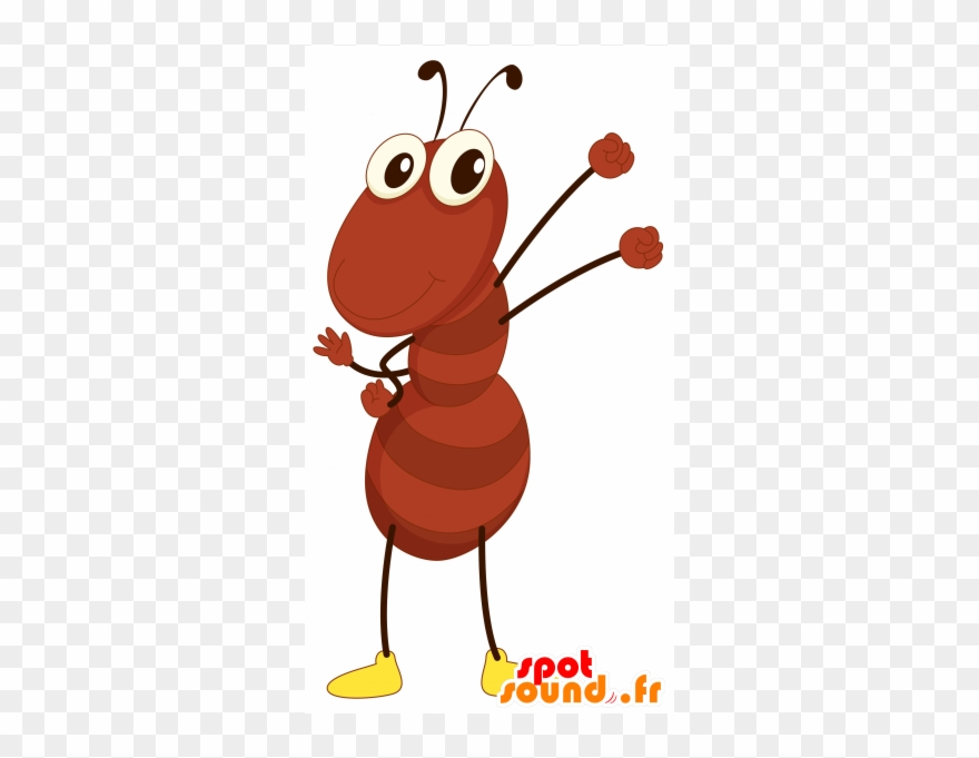Brown Ant Mascot, Giant, Funny - Dancing Ant Cartoon Clipart (#1242212 ...