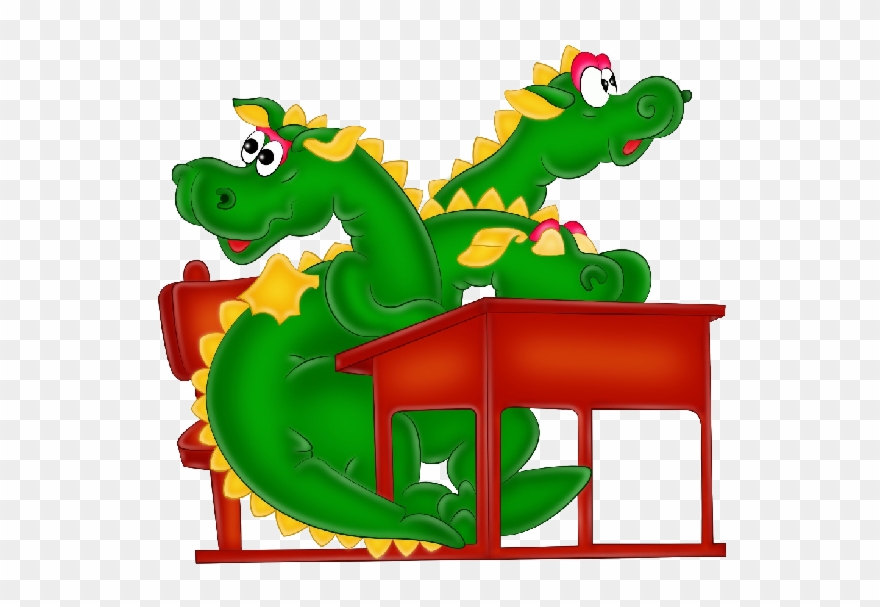 Cute Dragons Cartoon Clip Art Images - Dragon Student - Png Download ...