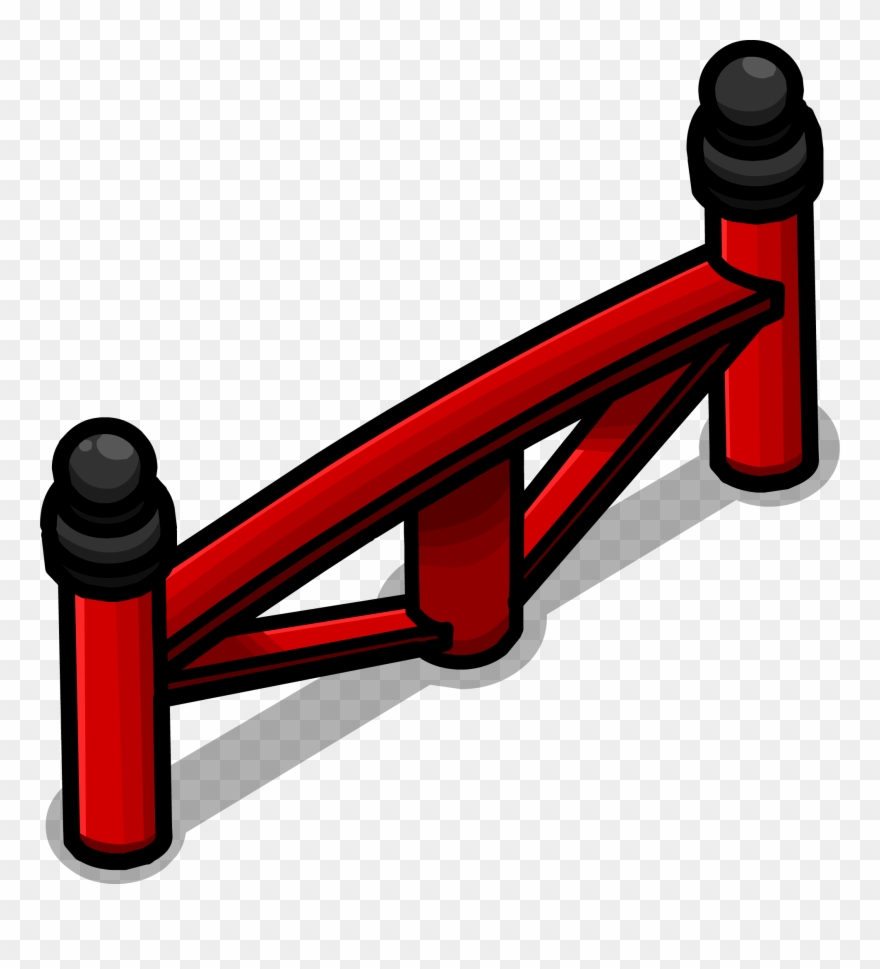Red Bridge Railing Sprite 003 - Bridge Clipart (#1252033) - PinClipart