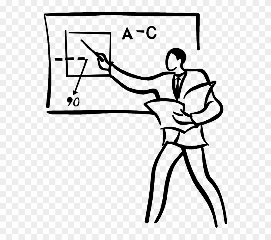 Download Drawing Teaching Teacher Line - Teacher Clipart (#1255762 ...