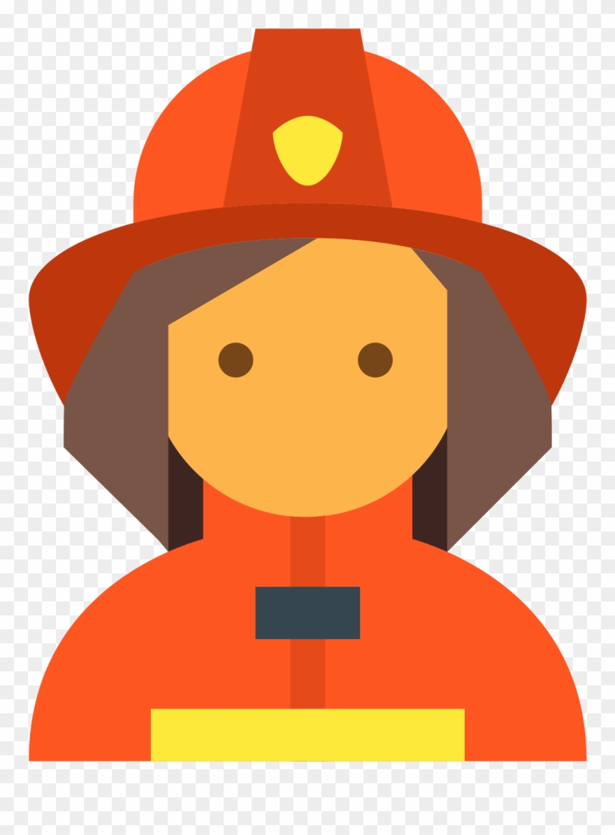 Fireman Female Icon - Firefighters Icon Png Clipart (#1272002) - PinClipart