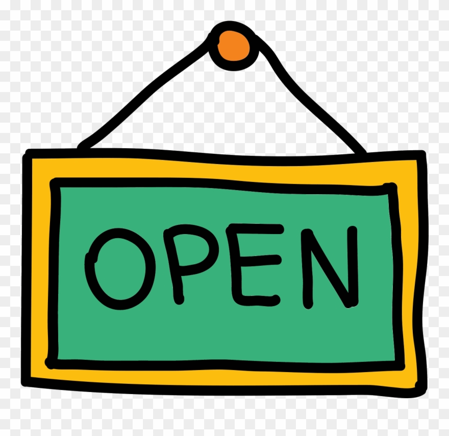 Open Sign Icon - Icon Clipart (#1274438) - PinClipart