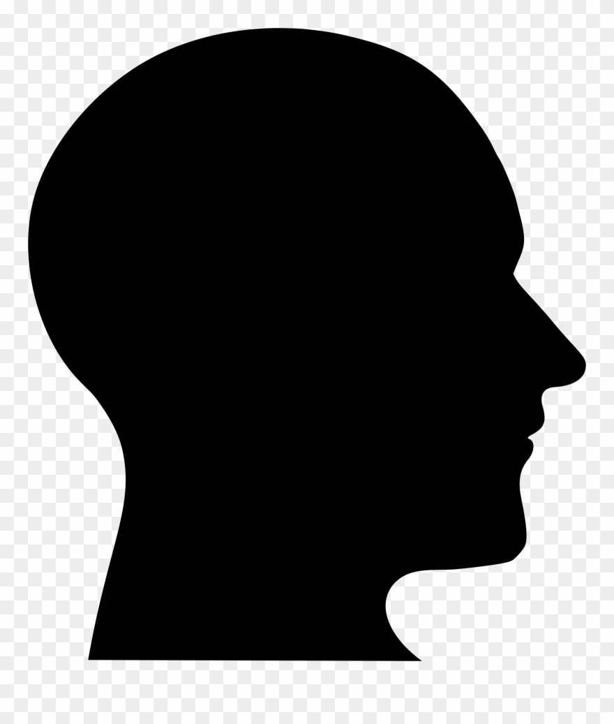 Big Image - Human Head Silhouette Clipart (#1285740) - PinClipart