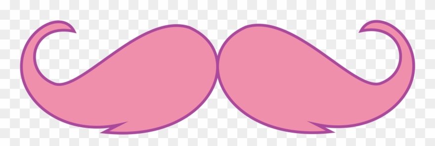 Pink Mustaches - Clip Art - Png Download (#1291096) - PinClipart