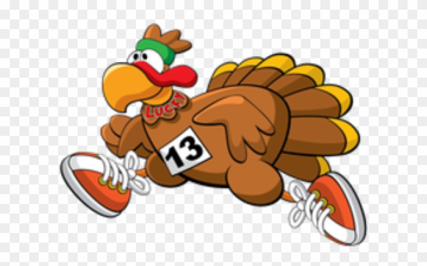 Turkey - Running Turkey Trot Clipart (#1295871) - PinClipart