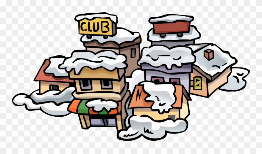 Town In Oldest Map - Old Club Penguin Map Clipart (#131794) - PinClipart