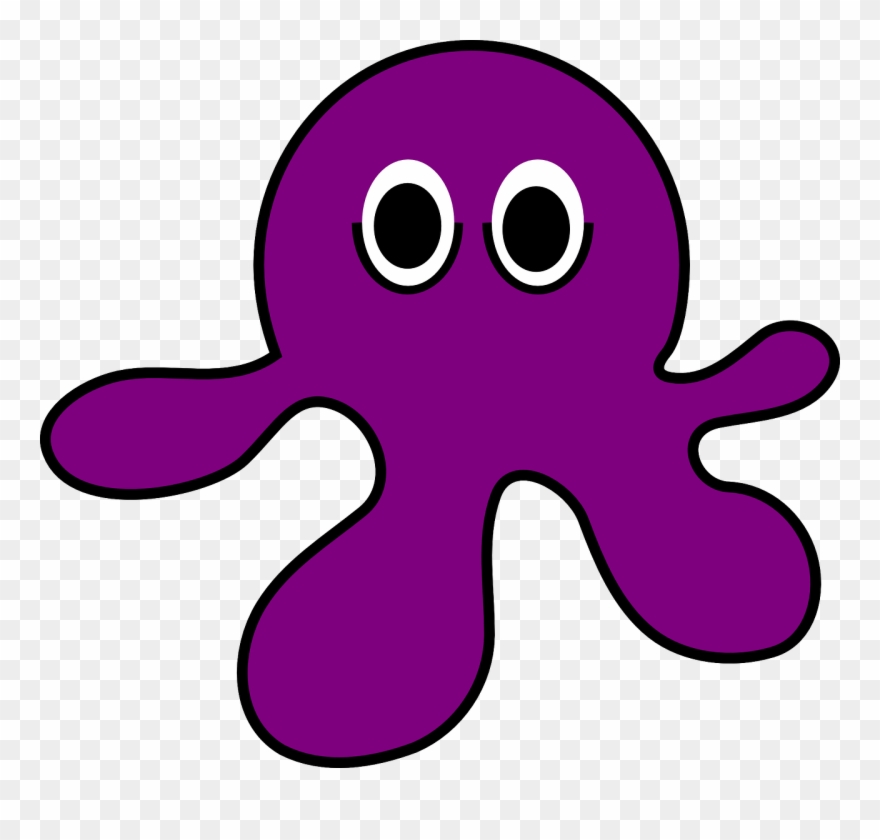 Octopus Clip Art At Clker Com Vector - Octopus Purple Clip Art - Png ...