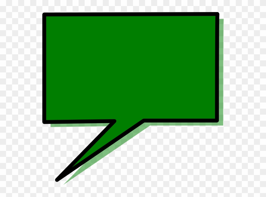Green Speech Bubble Png Clipart (#134110) - PinClipart