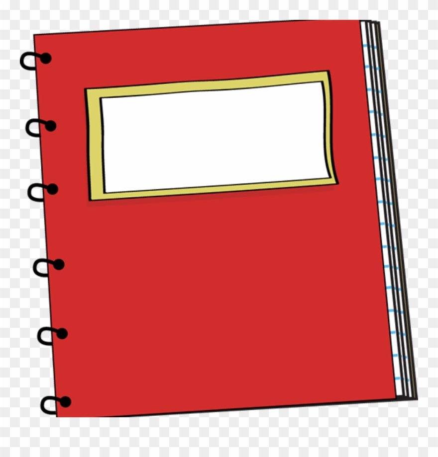 Download Spiral Notebook Clipart Spiral Notebook Clipart Red - School ...