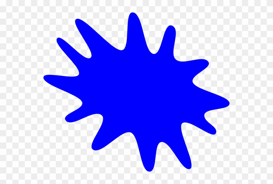 Blue Paint Splat Clipart - Png Download (#137741) - PinClipart
