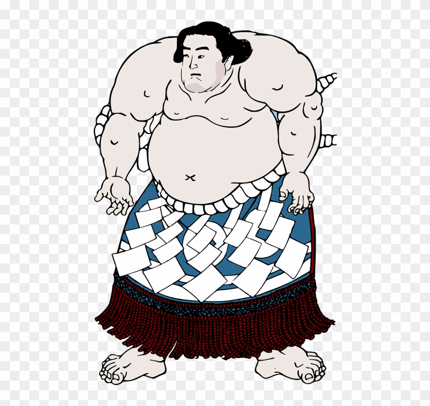 Download Free Cartoon Sumo Wrestler Clipart Image - Cartoon Sumo ...
