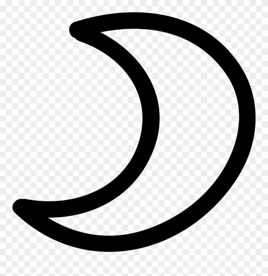 Hand Drawn Moon - Hand Drawn Moon Icon Clipart (#1305086) - PinClipart