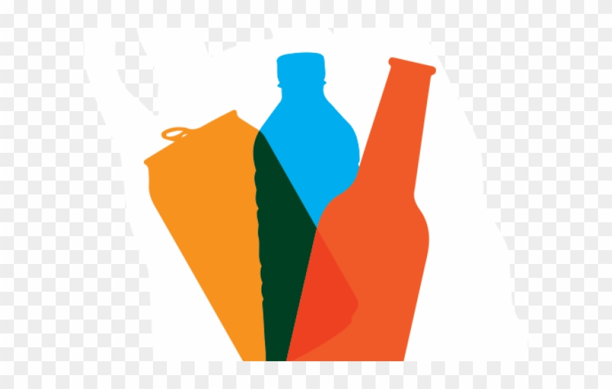 Bottle Clipart Garbage - Glass Bottle - Png Download (#1351732 ...