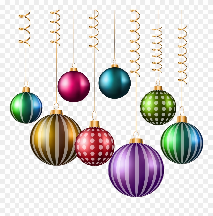 Clip Art Christmas Ornament Balls - Png Download (#1354408) - PinClipart