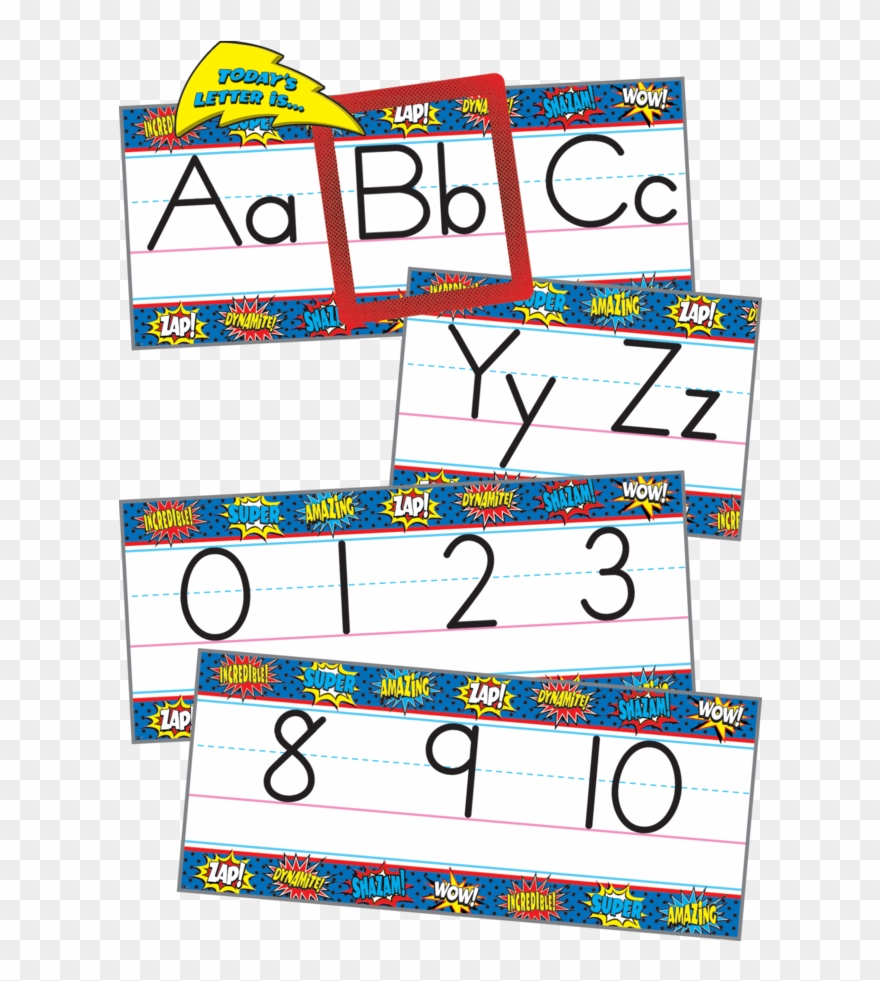 Tcr5846 Superhero Alphabet Line Bulletin Board Display - Teacher ...