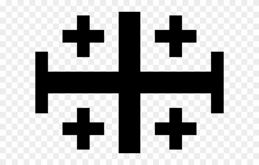 Religious Cross Clipart - Jerusalem Cross - Png Download (#1372844 ...