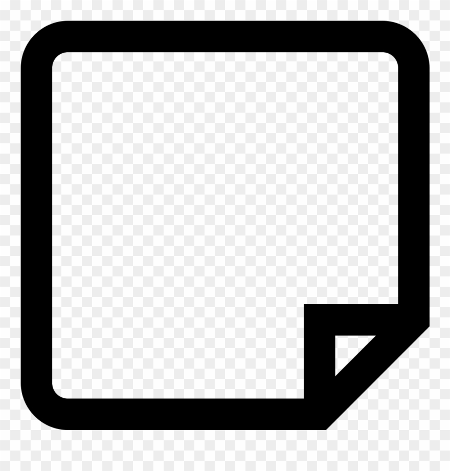 This Is A Picture Of A Small Piece Of Paper With Three - Note Icon ...