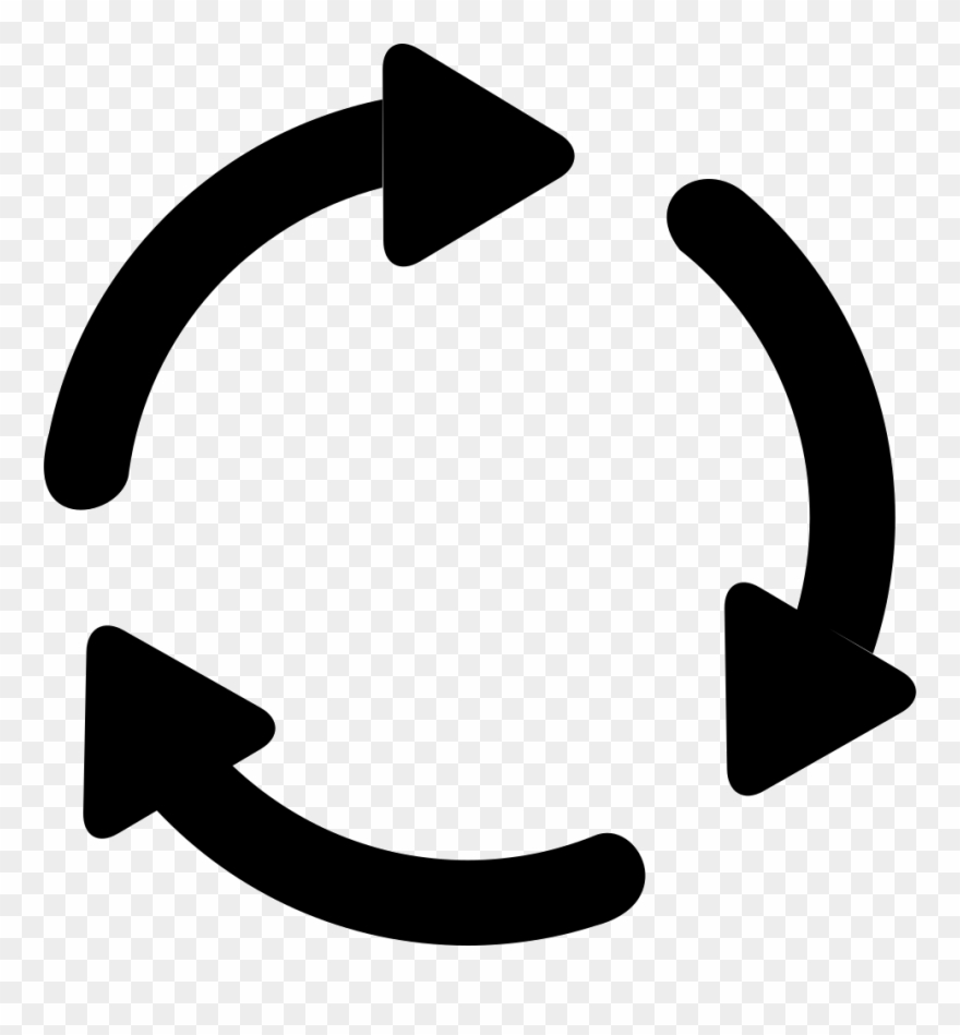 Png File Svg - Drei Pfeile Im Kreis Clipart (#1385075) - PinClipart