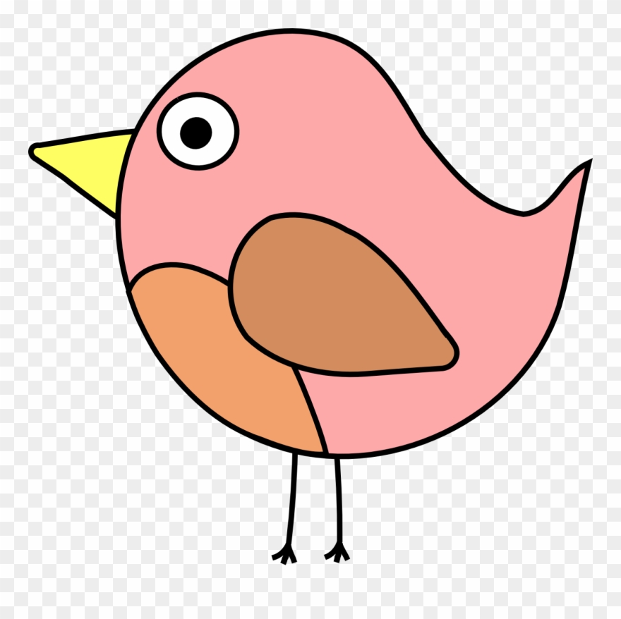 Pajarito Rosa - Drawing Clipart (#1385487) - PinClipart