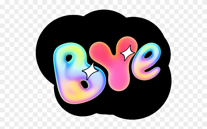 Download Bye Bye Text Sticker By V5mt - Bye Bye Clipart (#1386428 ...