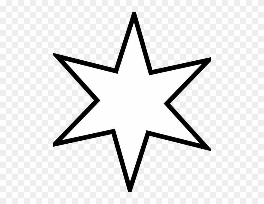 Download Large Six Sided Star Clip Art At Clker - 6 Sided Star Png ...