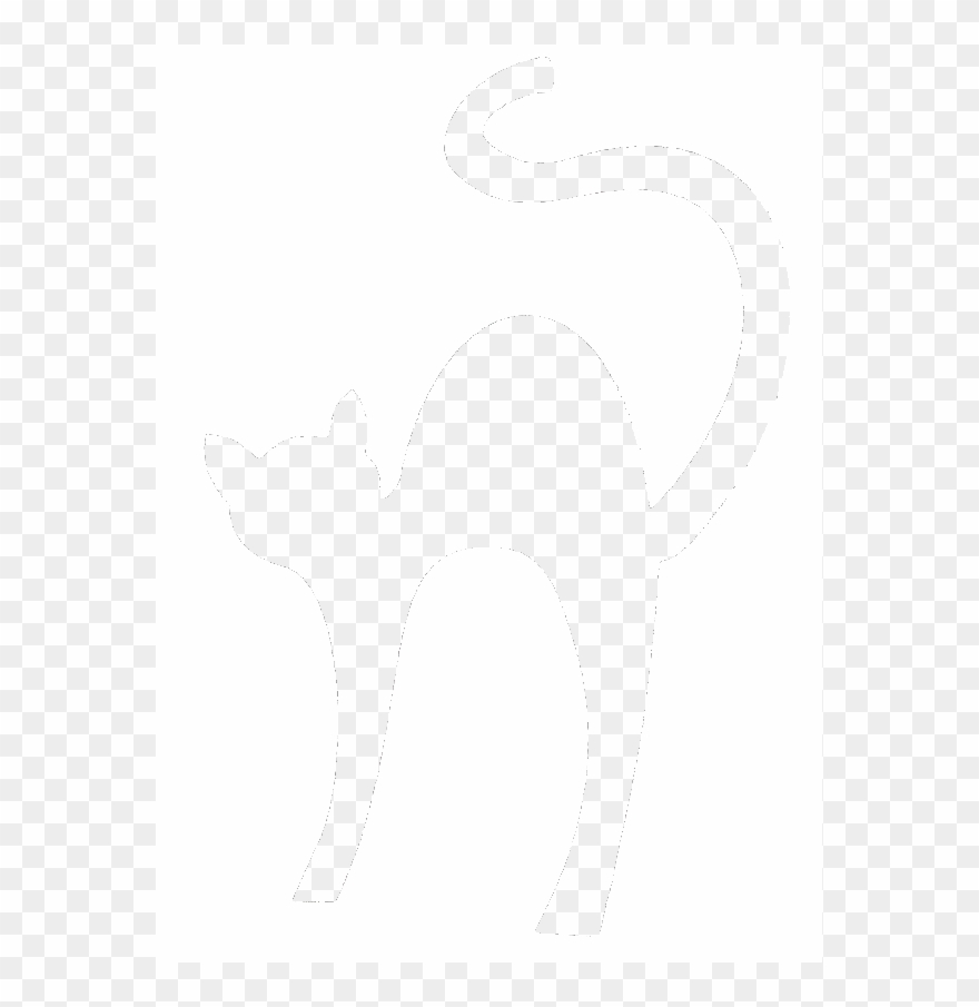 Clipart Shapes Cat - Halloween Black Cat Shape - Png Download (#1388827 ...