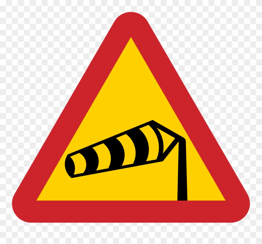 Open - Cross Wind Sign Clipart (#1393463) - PinClipart