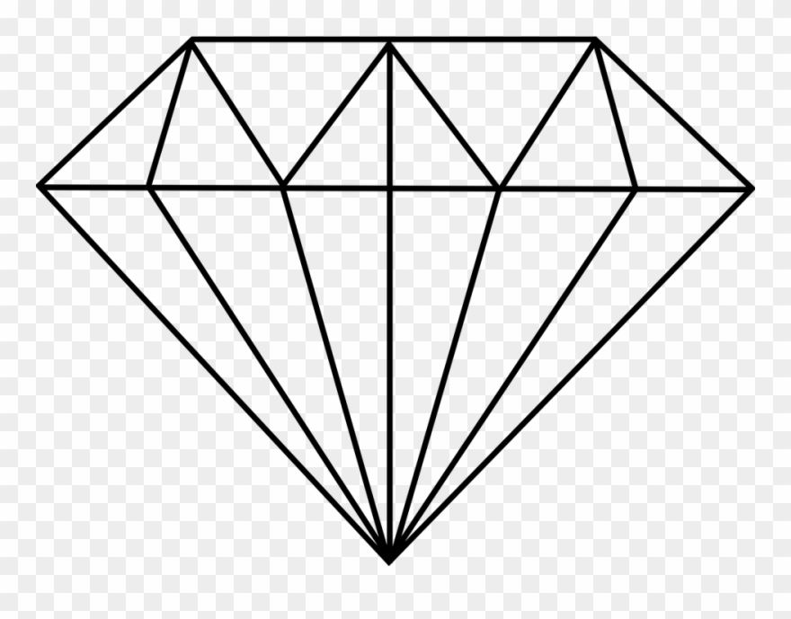 Diamond Cut Polished - Diamond Drawing Clipart (#145291) - PinClipart