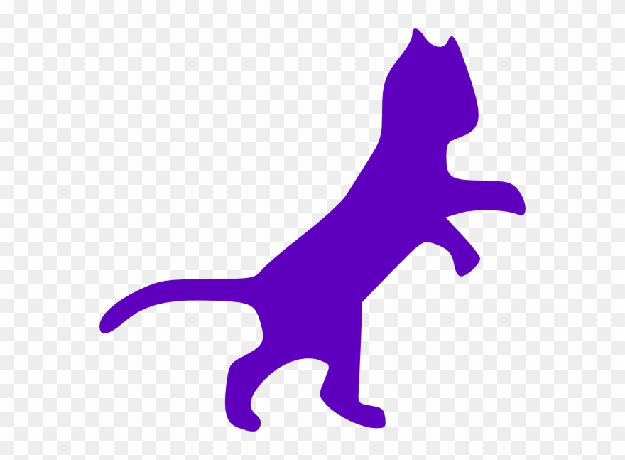Purple Cat Dancing Clip Art - Dancing Cat Clip Art - Png Download ...