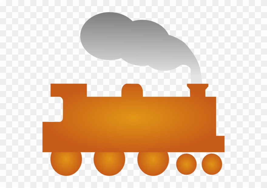 Train Clip Art At Clker - Orange Train Clipart - Png Download (#148238 ...