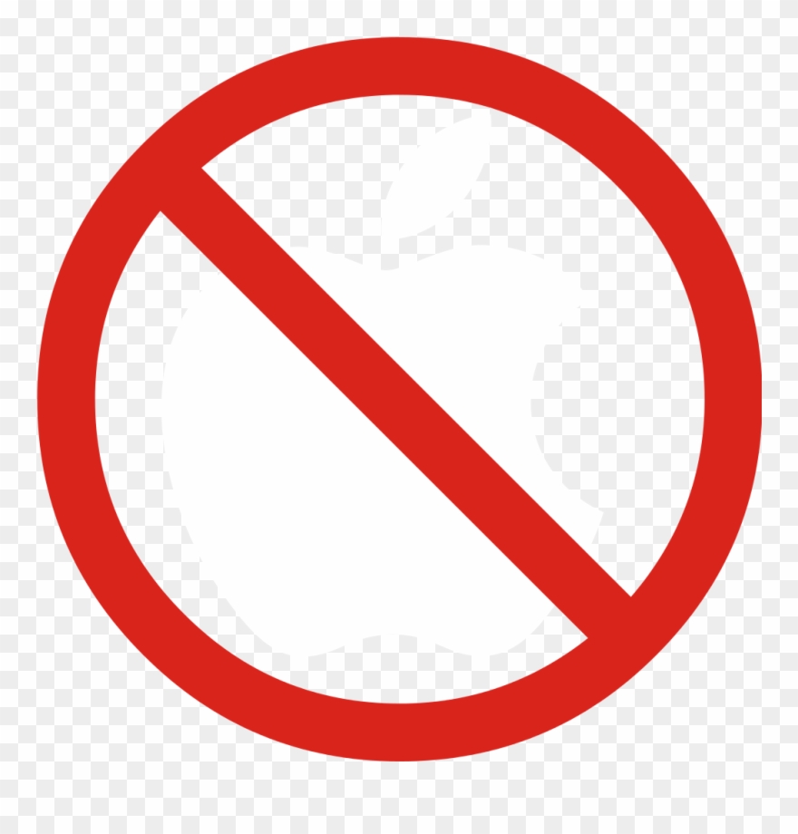 File - Apple Inc - Prohibited - White - Svg - Prohibited Icon Clipart ...