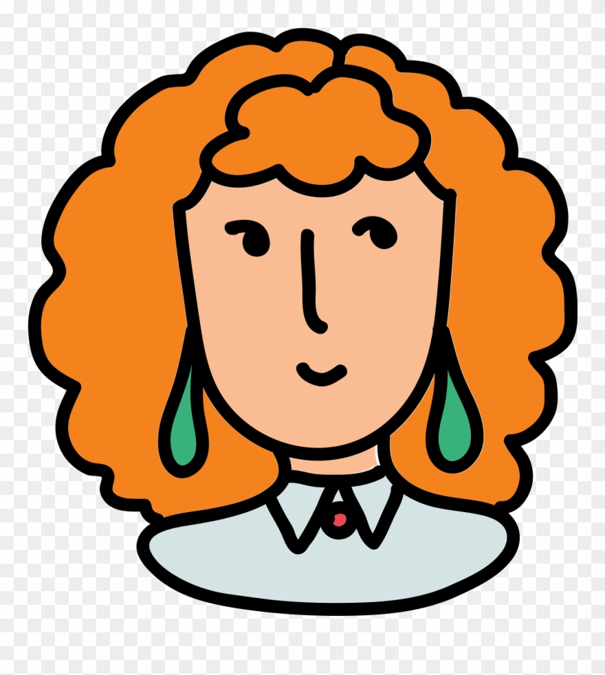 Download User Female Red Hair Icon - User Clipart (#1403241) - PinClipart