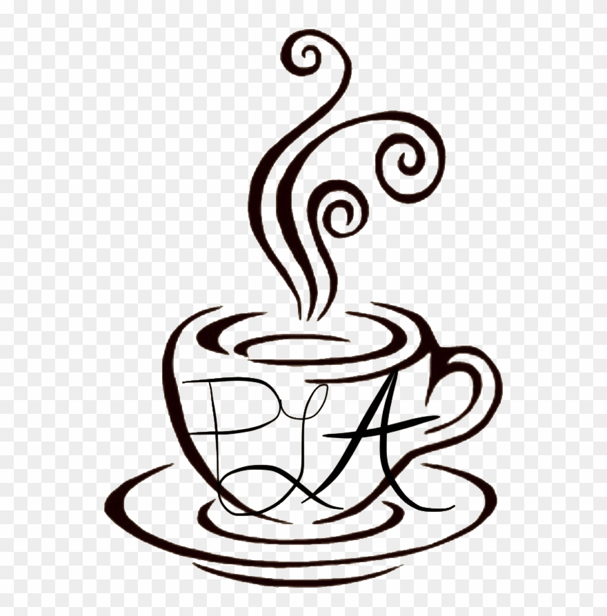 Coffee Cup Black And White Clipart (#1405782) - PinClipart