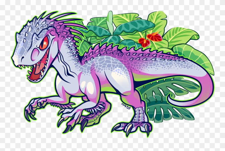 Indominus Rex - Jurassic World Indominus Rex Cartoon Clipart (#1407792 ...