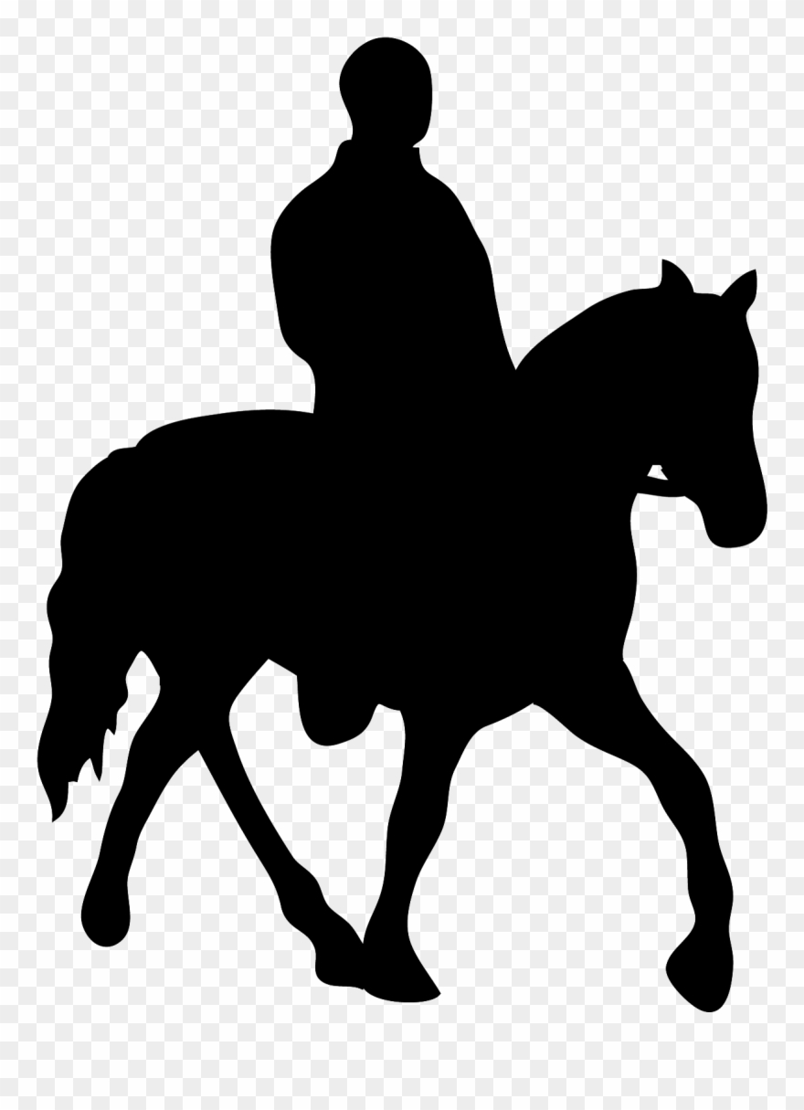 Alba-equestrian - Com - Man On Horse Silhouette Clipart (#1418911 ...