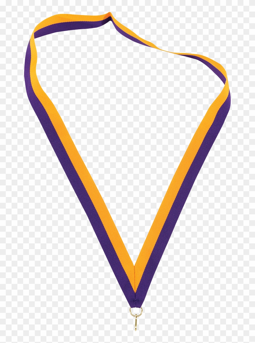 Purple / Gold V-cut Ribbon 7/8" Clipart (#1423077) - PinClipart