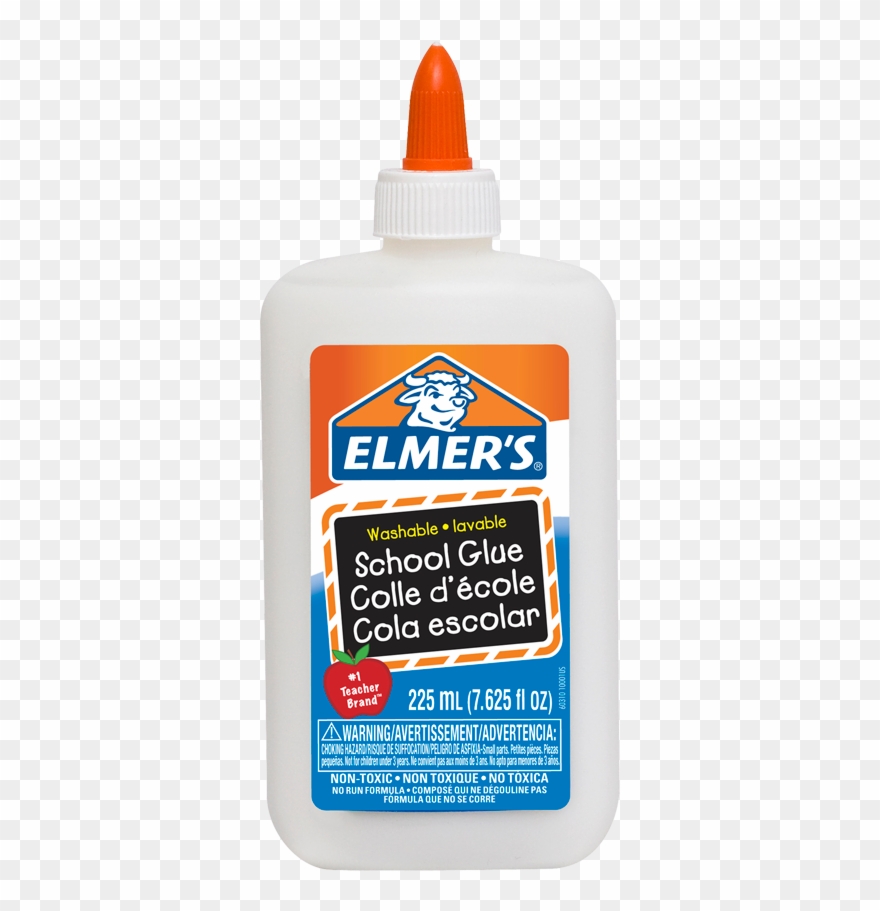 School Glue Washable 225ml - Elmer's School Glue 120ml Clipart ...