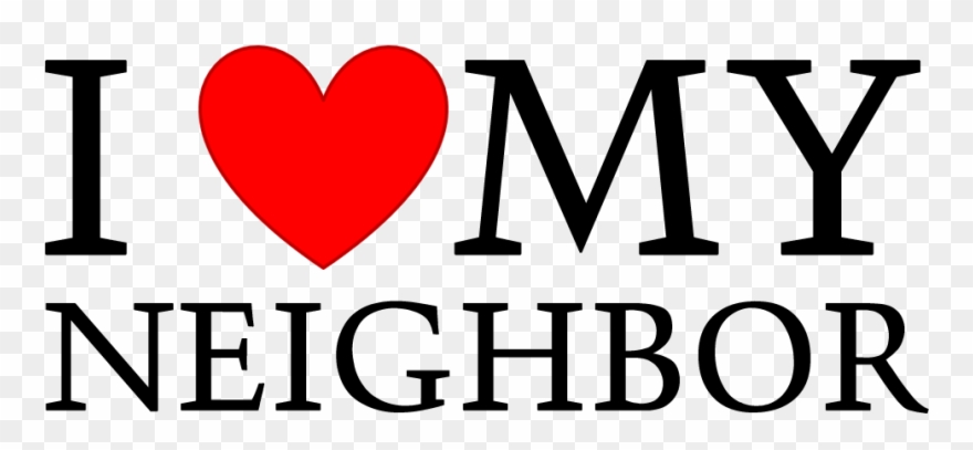 I Love My Neighbor Words - National Gallery Logo Png White Clipart ...