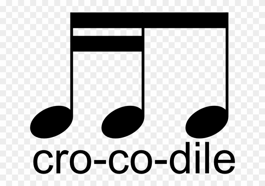 Words To Go With Sixteenth Notes - Two Semiquavers And Quaver Clipart ...