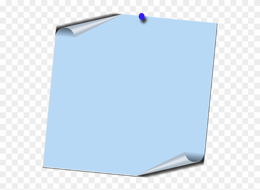 Download Post It Note Blue Png Clipart (#1459111) - PinClipart