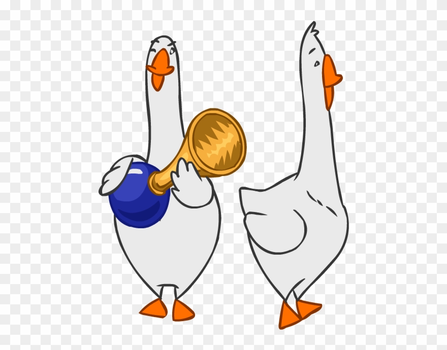 I'm Not Sure Why This Mischievous Goose Doesn't Just - Cartoon Clipart ...