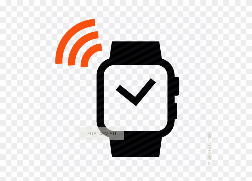 Download Clip Royalty Free Smartwatch With Nfc Vector Icon Of - Analog ...