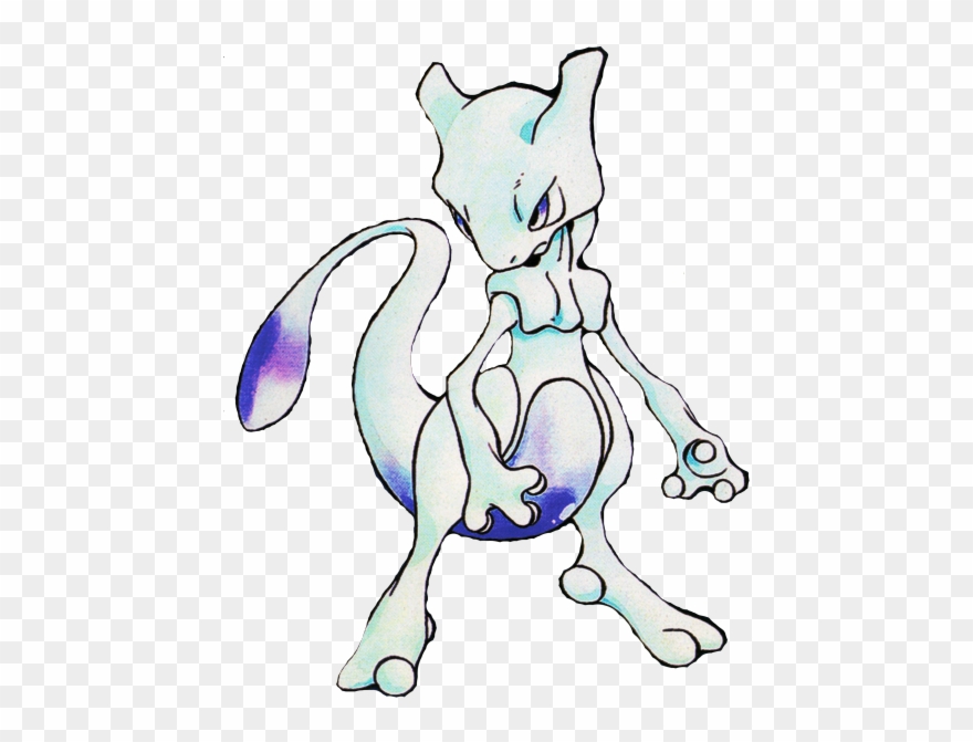 Transparent Mewtwo Art By Ken Sugimori - Ken Sugimori Art Mewtwo ...