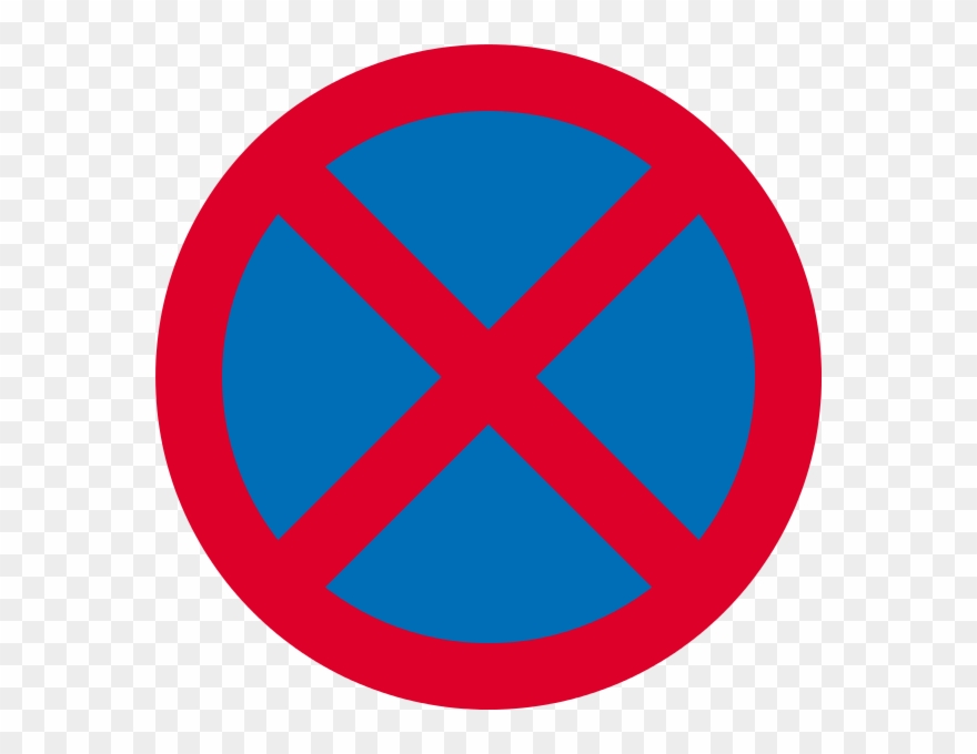 Https - Waiting Restrictions Road Sign Clipart (#1471039) - PinClipart